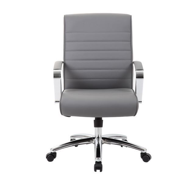 OfficeSource Studio Collection Mid Back Chair with Chrome Frame