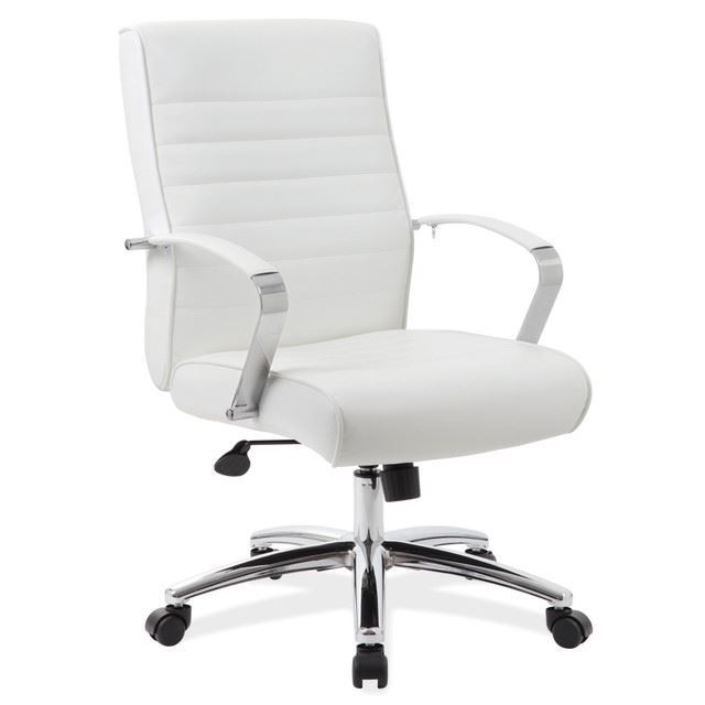 OfficeSource Studio Collection Mid Back Chair with Chrome Frame