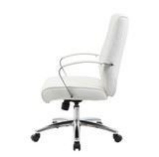 OfficeSource Studio Collection Mid Back Chair with Chrome Frame