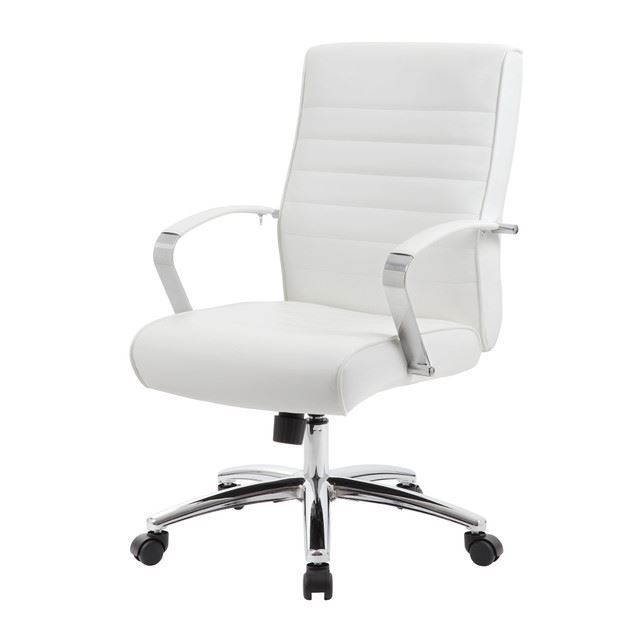OfficeSource Studio Collection Mid Back Chair with Chrome Frame