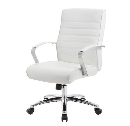 OfficeSource Studio Collection Mid Back Chair with Chrome Frame
