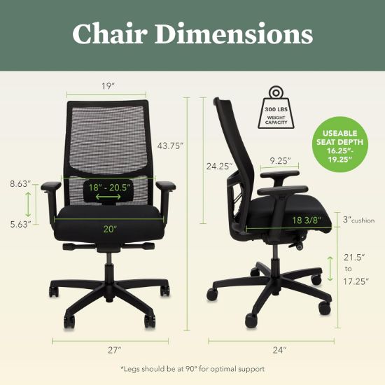 Choice Office Furniture. HON Ignition 2.0 Mesh Office Chair | Mid-Back ...