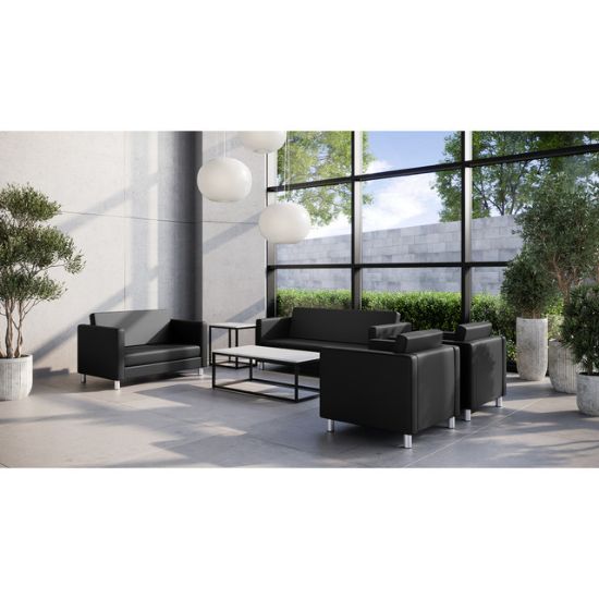 Choice Office Furniture. OfficeSource Define Club Chair with Silver ...